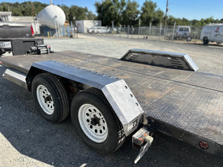 Heavy Duty Weld on DIY Drive Over Trailer Fender Kit Bare Steel - Pair ...