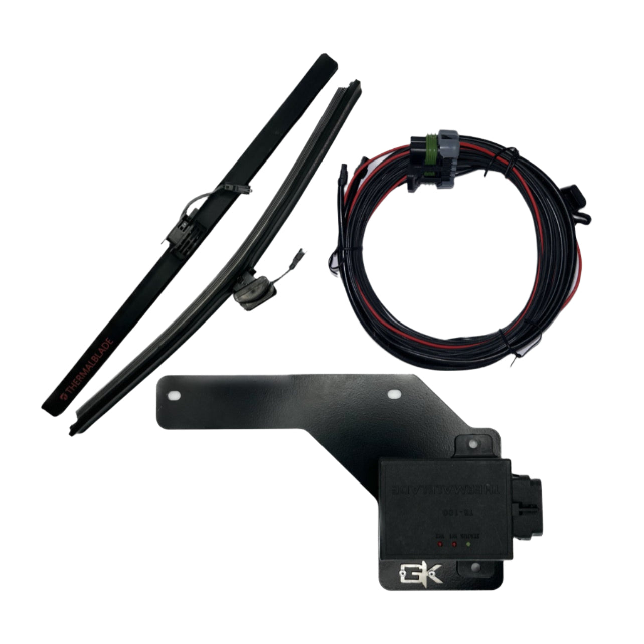 2018+ Jeep Wrangler JL and JT Heated Wiper Blades with Installation Br ...