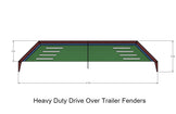 Heavy Duty Weld on DIY Drive Over Trailer Fender Kit Bare Steel ...
