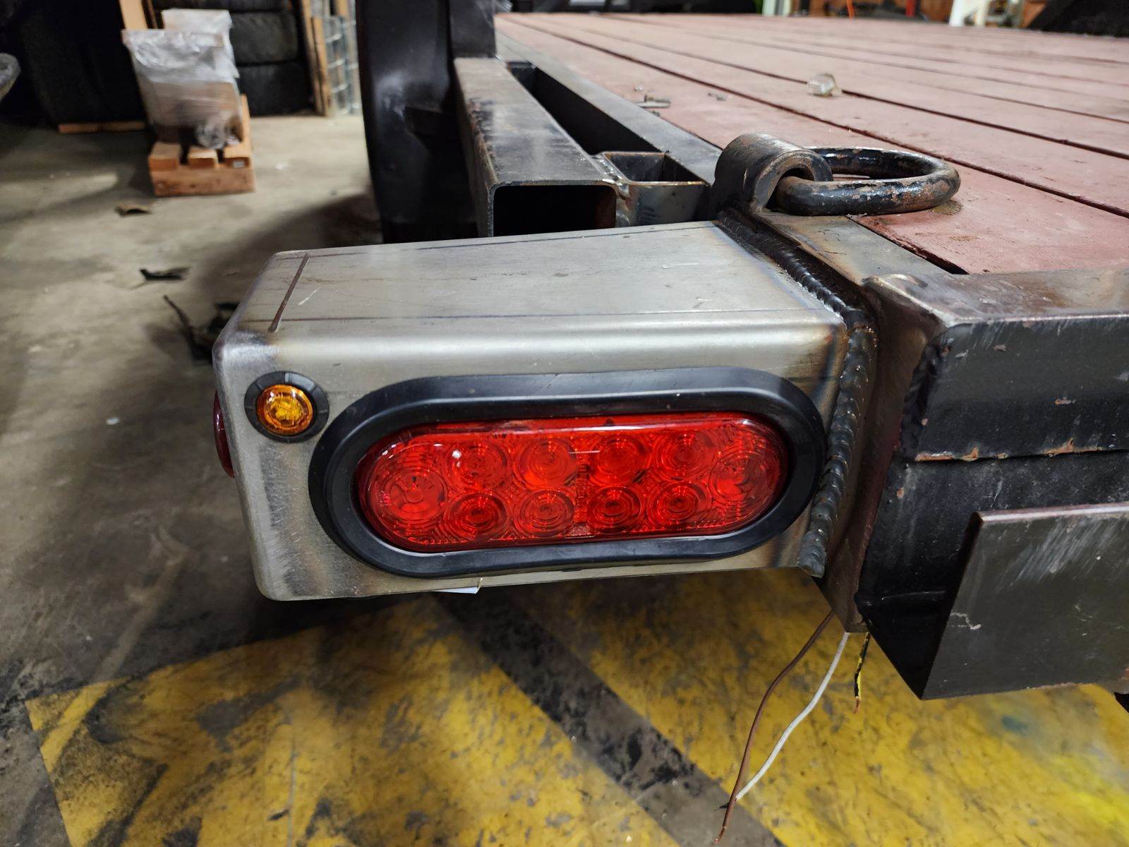 Heavy Duty Weld On LED Trailer Tail Light Housing Kit 3/16 Steel DIY ...