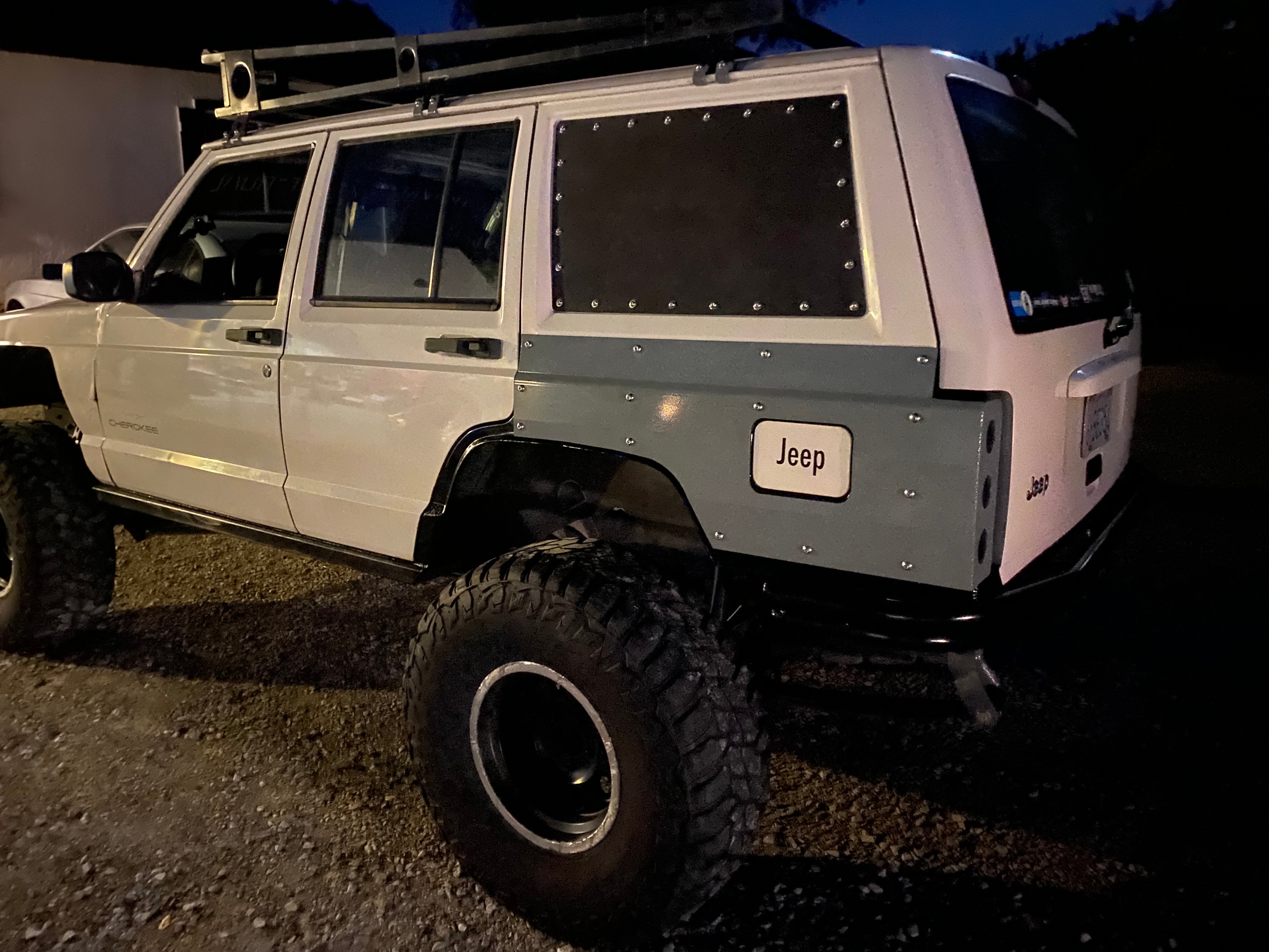 1984-2001 Jeep Cherokee XJ Molle Panel Rear Window Replacement Kit ...